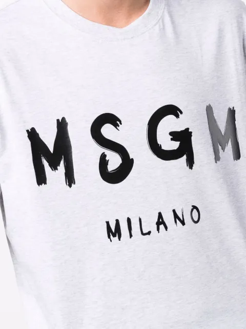 MSGM logo-print Cotton T-shirt - Farfetch