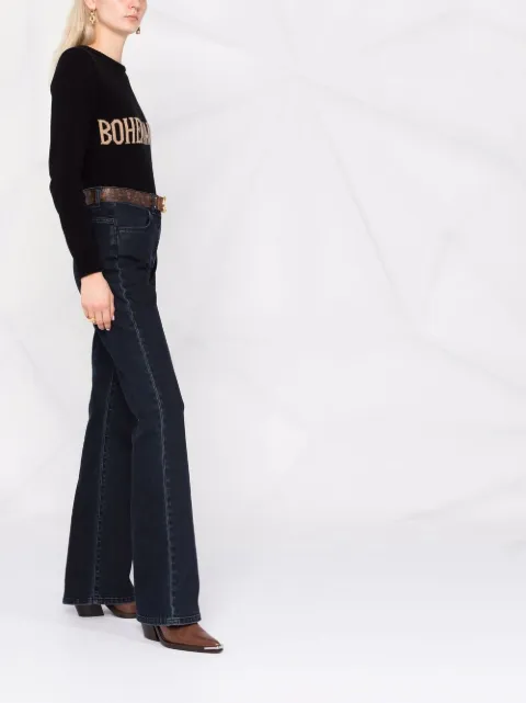 Shop Alberta Ferretti high-rise flared jeans with Express Delivery ...