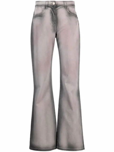 Alberta Ferretti Faded high-waisted Flared Jeans - Farfetch