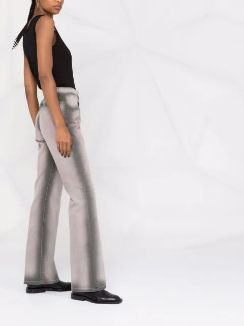 Alberta Ferretti Faded high-waisted Flared Jeans - Farfetch