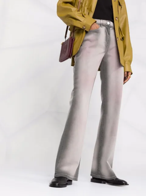 Alberta Ferretti Faded high-waisted Flared Jeans - Farfetch