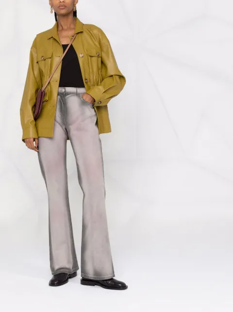 Alberta Ferretti Faded high-waisted Flared Jeans - Farfetch