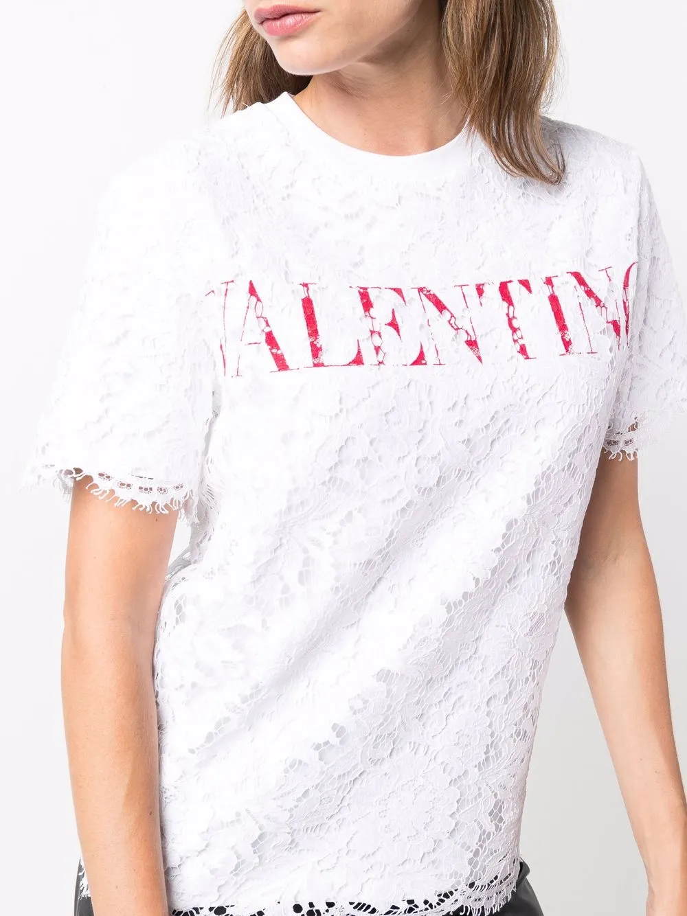 футболка с логотипом VLTN Valentino 1694942983 белого цвета – цена ...