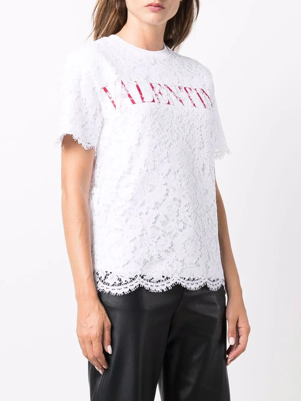 футболка с логотипом VLTN Valentino 1694942983 белого цвета – цена ...