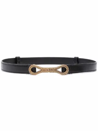 Shop Ports 1961 bow-appliqué leather belt with Express Delivery - FARFETCH
