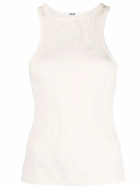 AGOLDE sleeveless ribbed tank top - FARFETCH