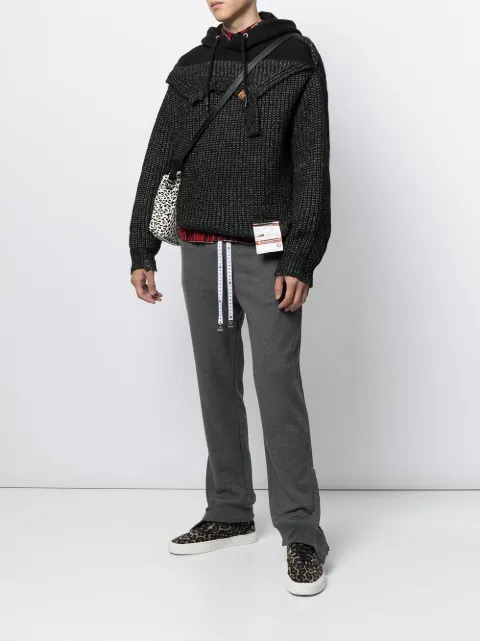 Maison Mihara Yasuhiro Knitted Layered Hoodie - Farfetch