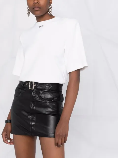 Manokhi Leather Mini Skirt - Farfetch