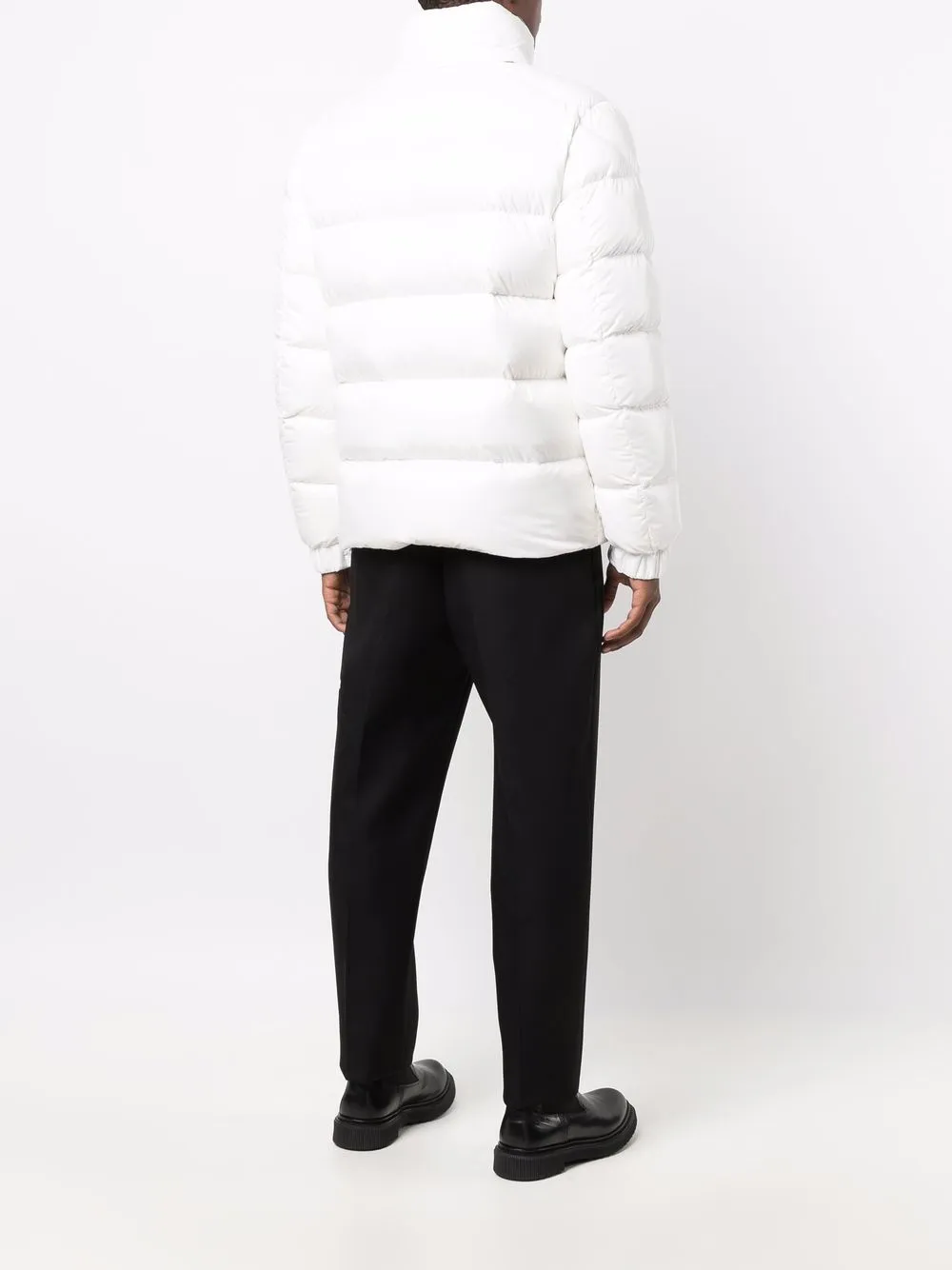 Moncler Criss cross-print Puffer Jacket - Farfetch