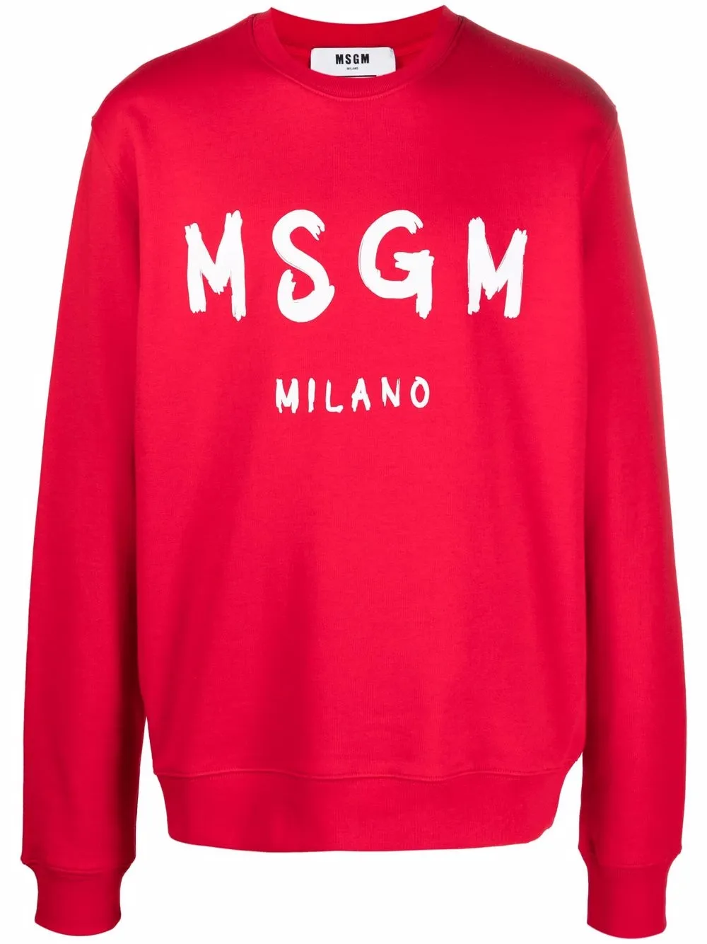 MSGM Logo print Crew Neck Sweatshirt Farfetch MSGM Logo print Crew Neck Sweatshirt Farfetch