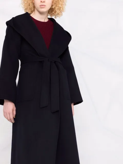 Arma Long Belted Wool Coat - Farfetch