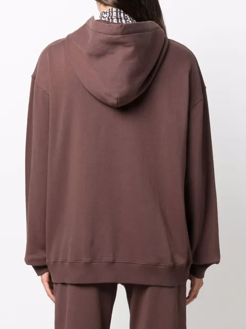 Nanushka logo-print long-sleeved Hoodie - Farfetch