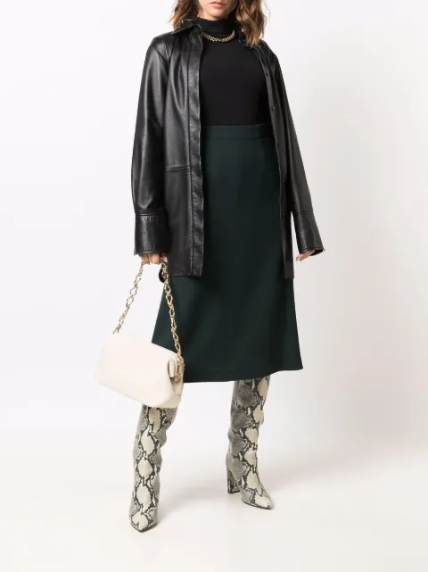 Antonelli A-line Virgin Wool Skirt - Farfetch
