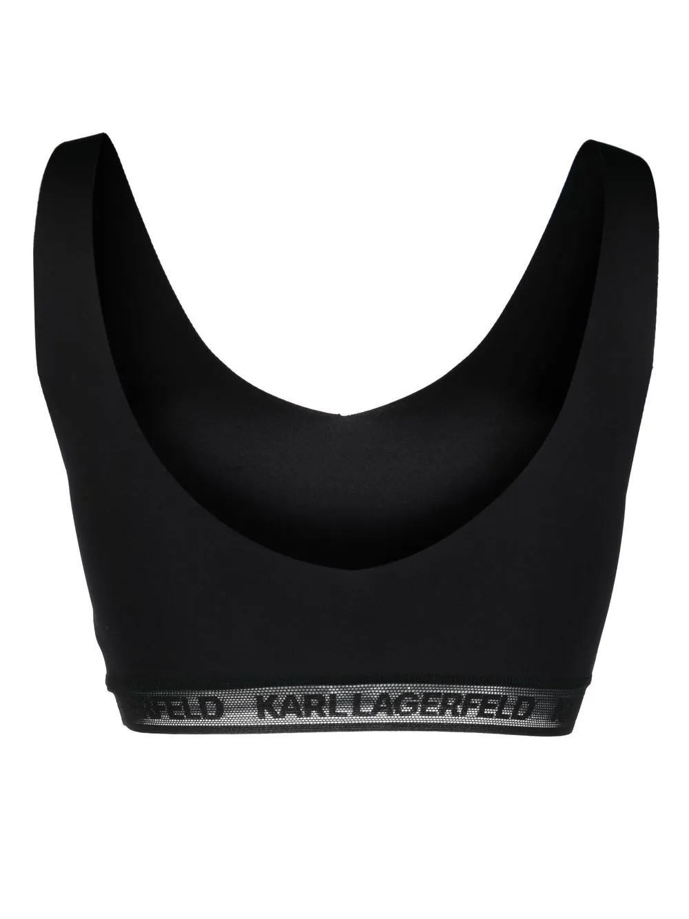 Karl Lagerfeld Ultralight Logo Bralette Set | Black | FARFETCH