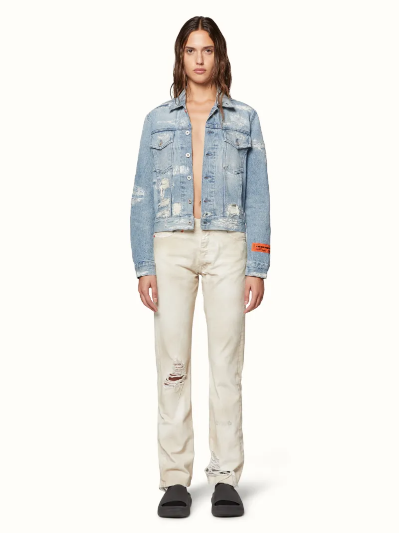 SUPER DISTRESSED REGULAR JACKET | HERON PRESTON® Official Site