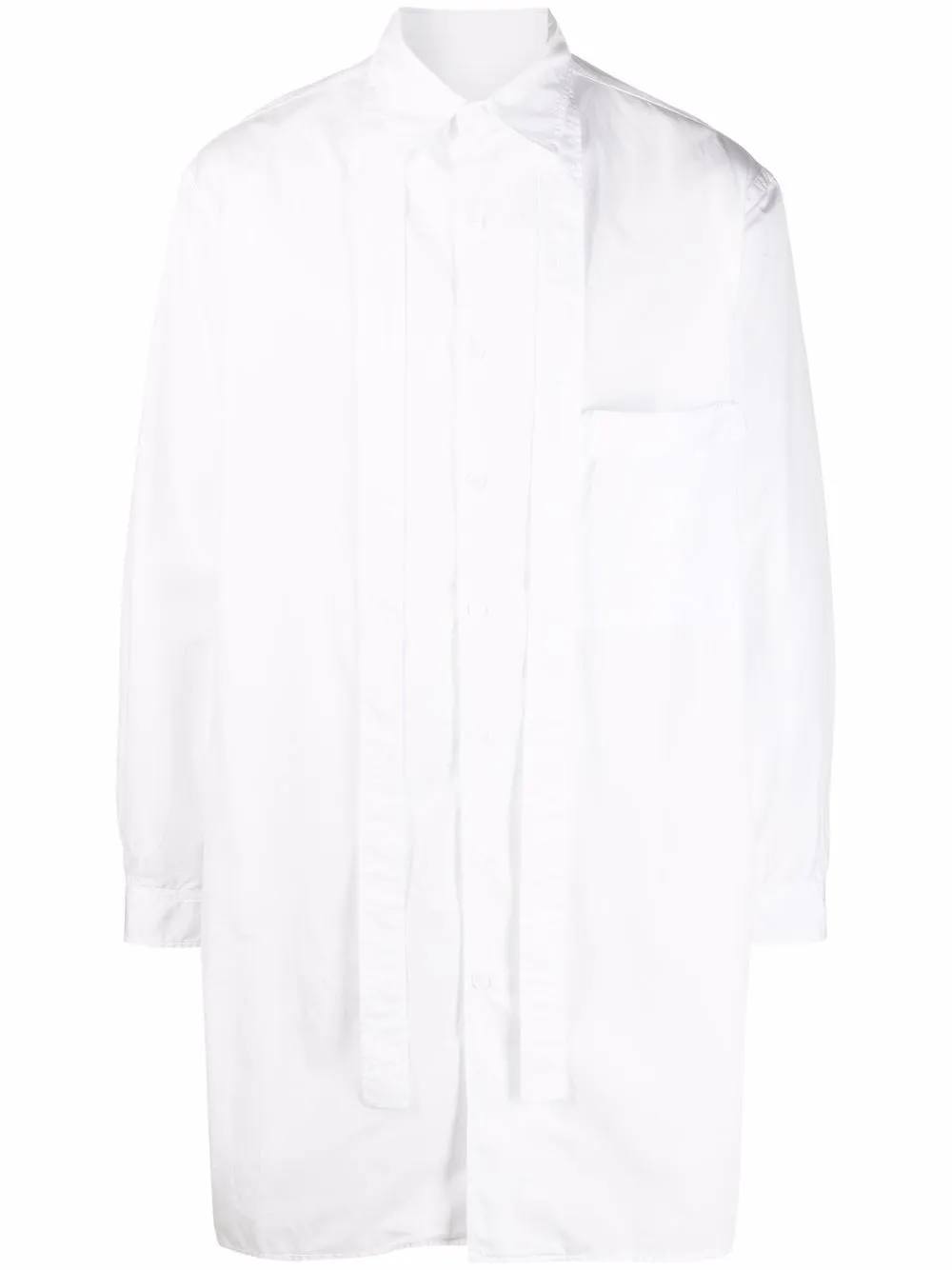Yohji Yamamoto Oversized Shirt Jacket Farfetch Yohji Yamamoto Oversized Shirt Jacket Farfetch