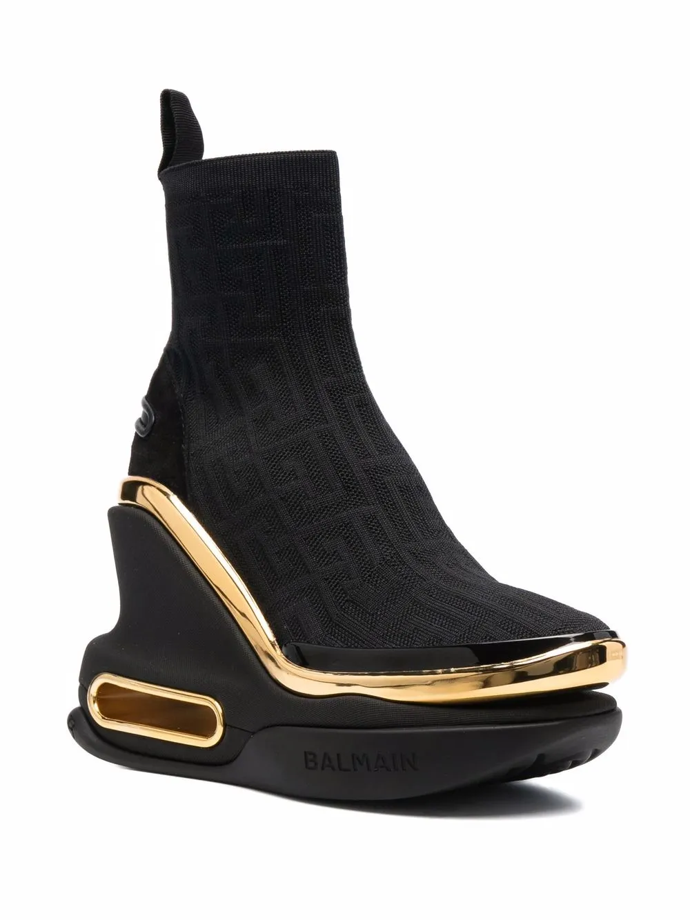 Balmain B Bold Wedge sock-style Boots - Farfetch