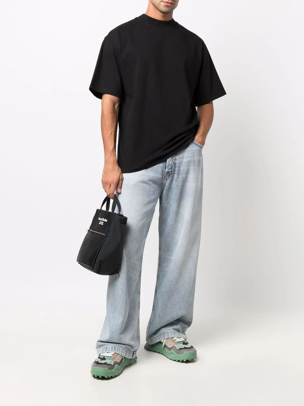 Shop Eytys logo-tag cotton T-shirt with Express Delivery - FARFETCH