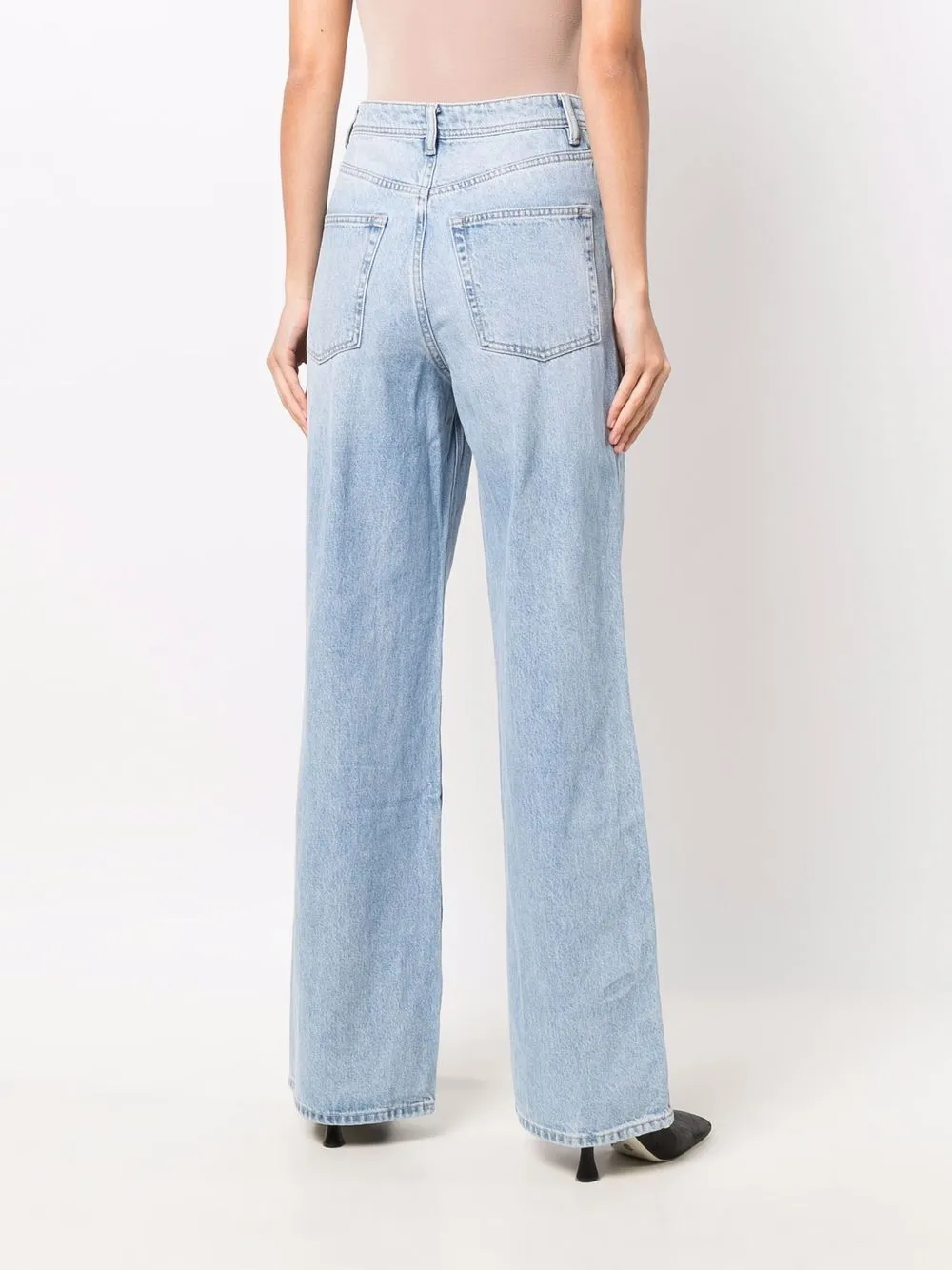 Shop 12 STOREEZ wide-leg high-rise jeans with Express Delivery - FARFETCH