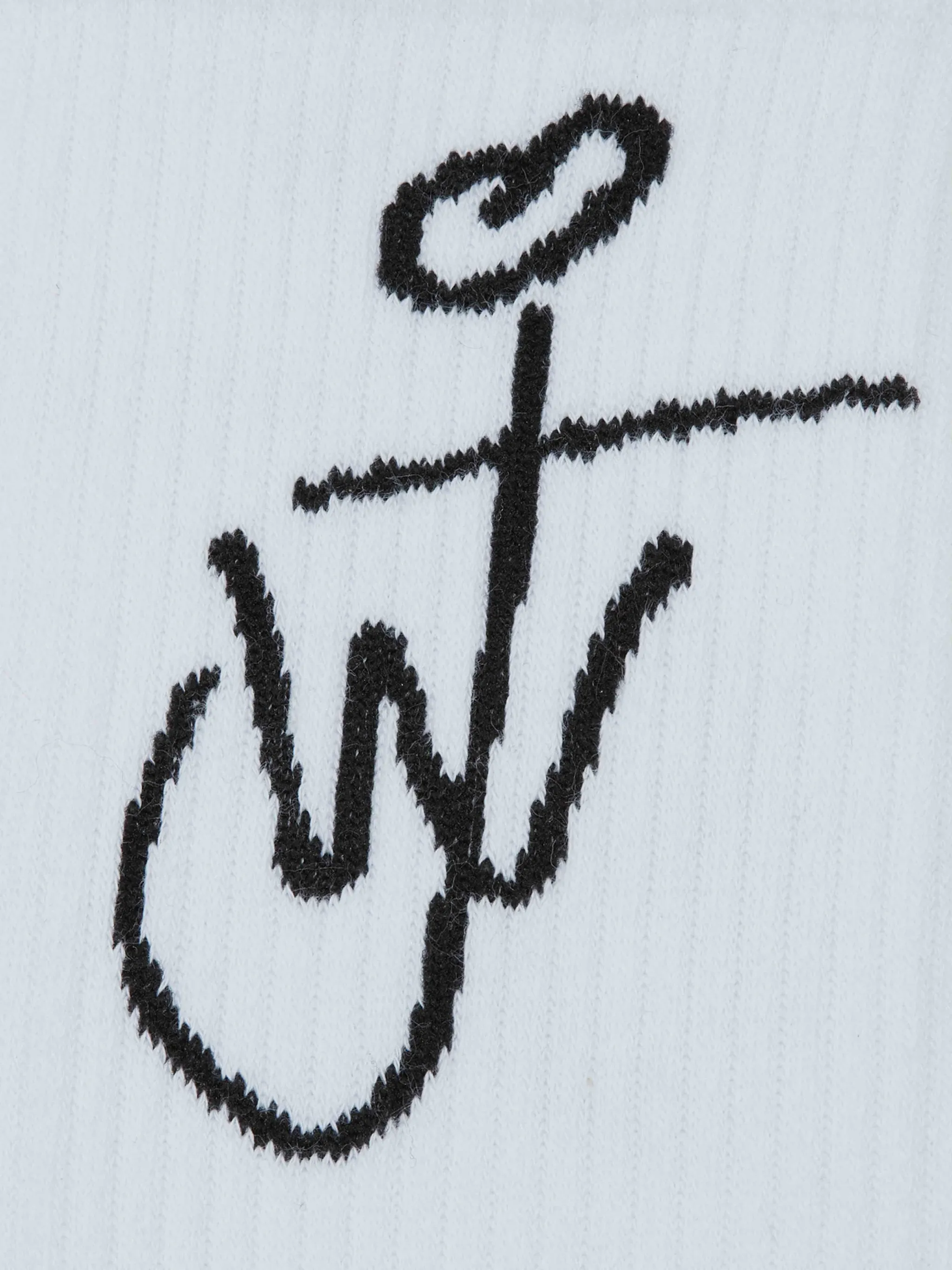SHORT SOCKS WITH JWA LOGO in white | JW Anderson