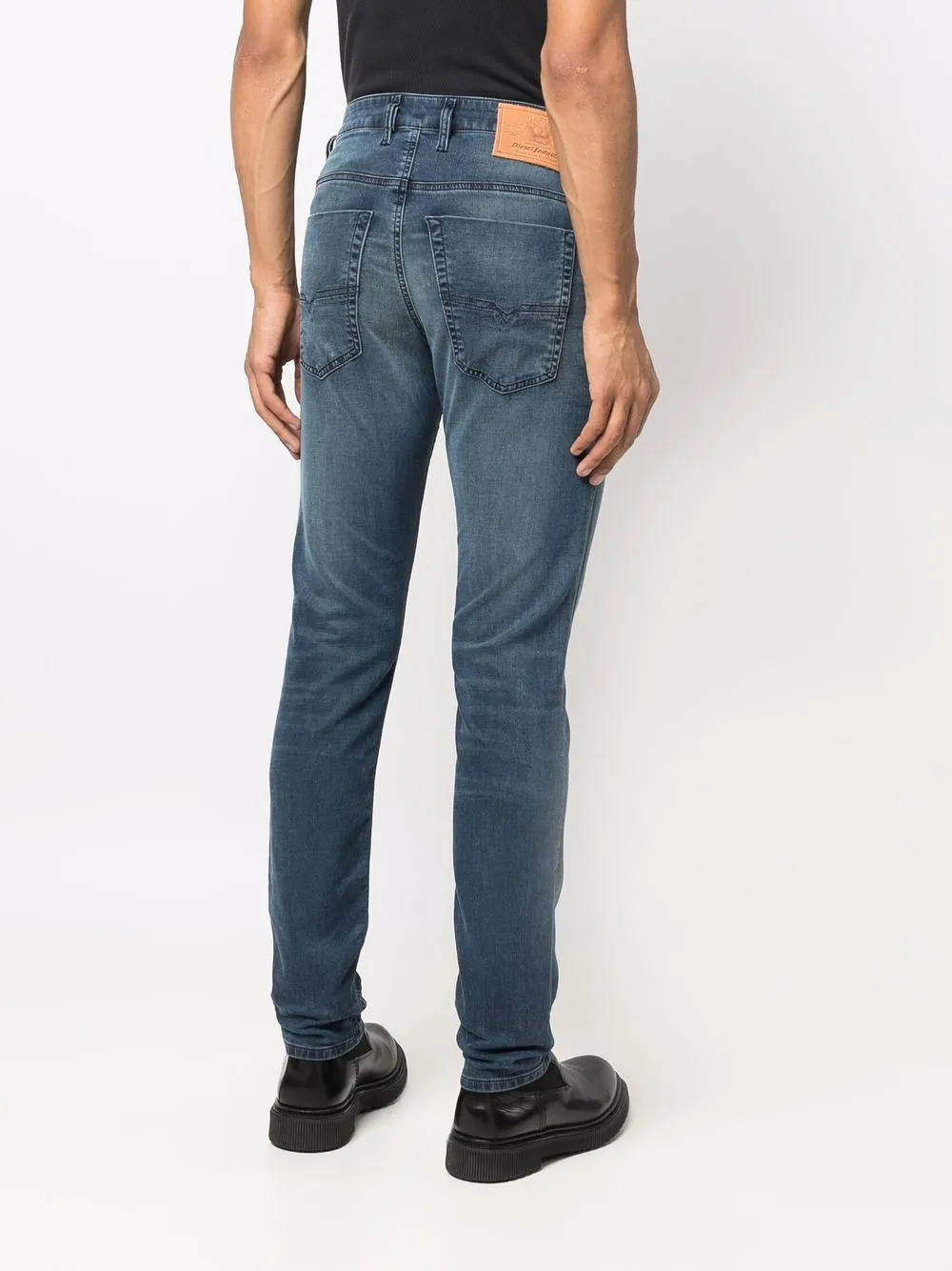 Diesel Krooley Drawstring Tapered Jeans In 01 | ModeSens