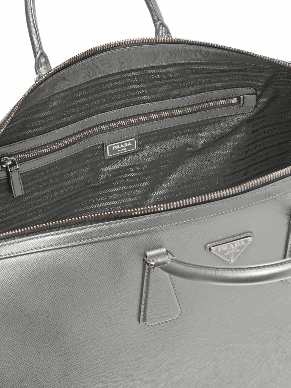 Prada Logo Plaque Duffle Bag - Farfetch