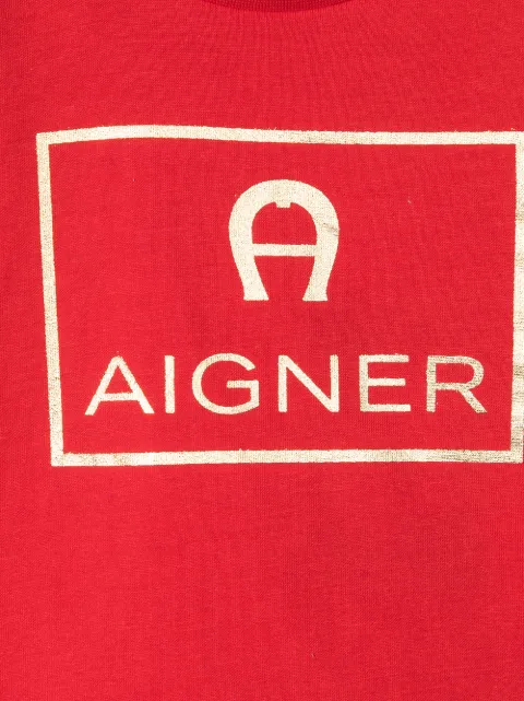Aigner Kids logo-print Cotton T-Shirt - Farfetch