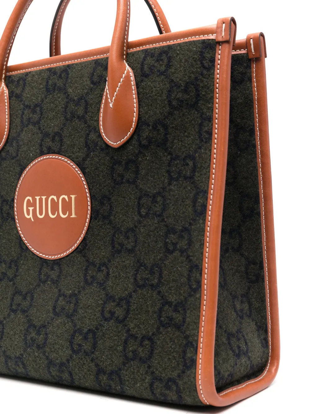 Gucci GG Pattern logo-appliqué Tote Bag | Green | FARFETCH