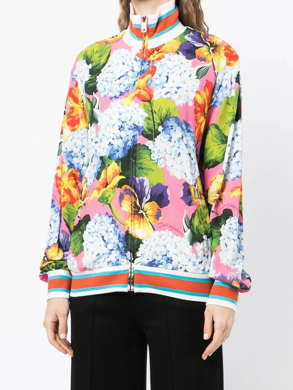 Dolce & Gabbana floral-print Bomber Jacket | Multicolour | FARFETCH