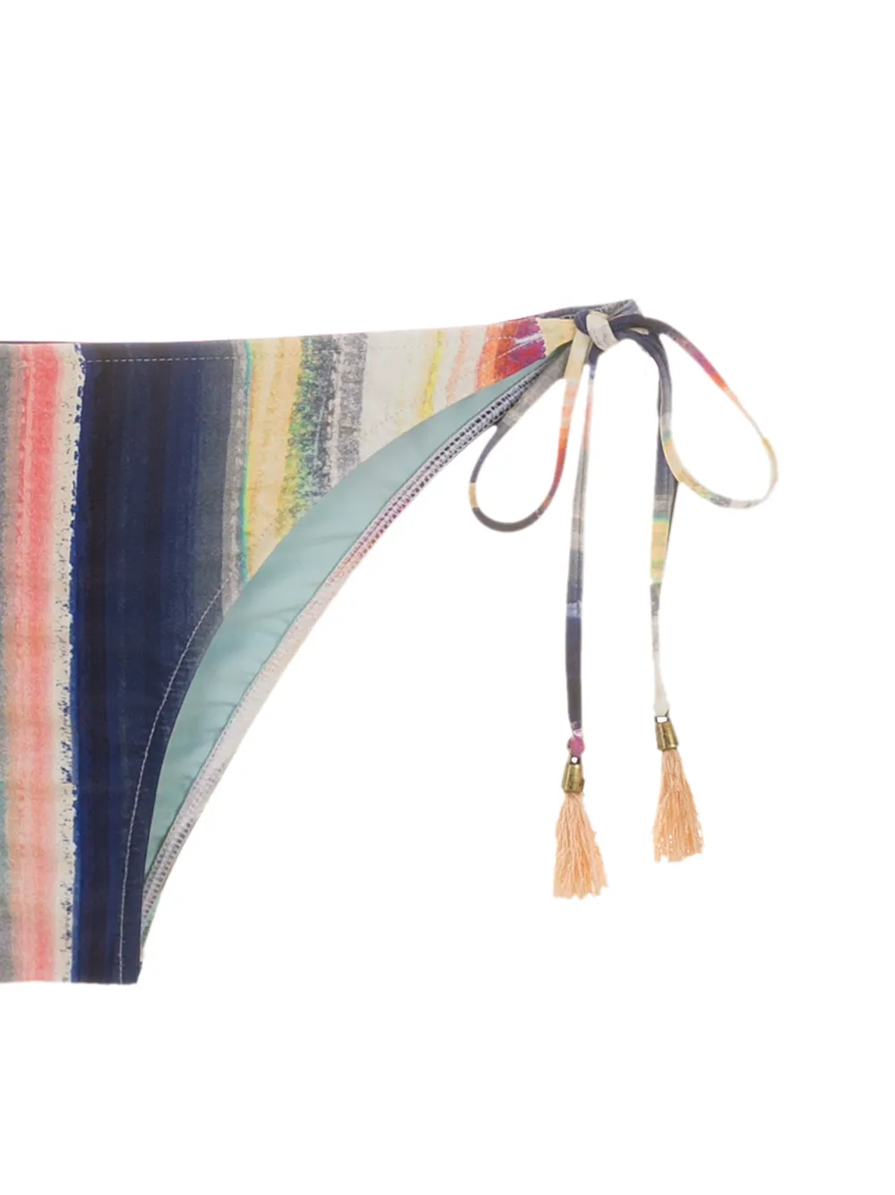Lygia And Nanny Maya Stripe Print Bikini Set Multicolour Farfetch