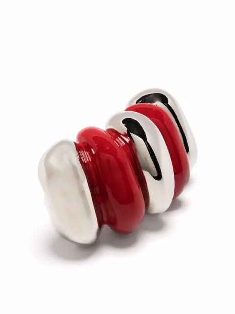 Shop Sunnei bead-embellished metal ring with Express Delivery - FARFETCH