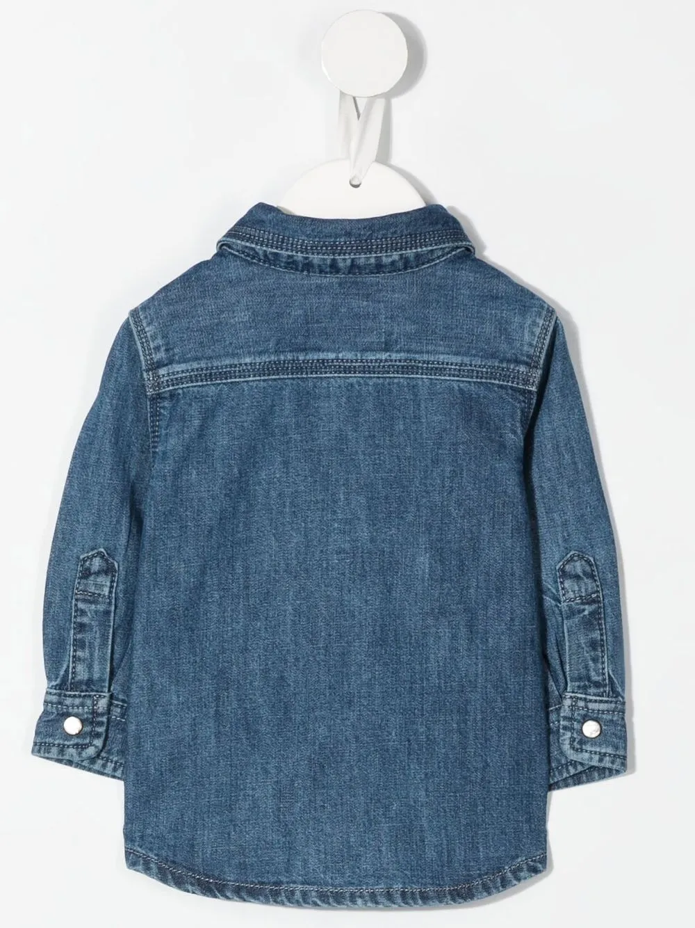 Diesel Babies' Logo-patch Detail Denim Shirt In Blue | ModeSens