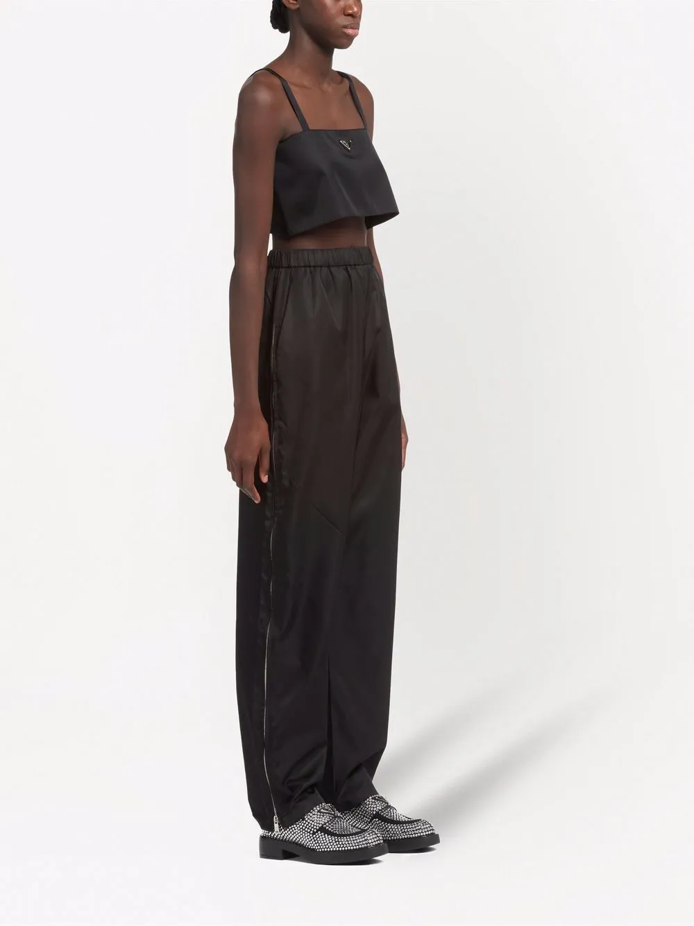 Prada Re-Nylon wide-leg track pants | Smart Closet