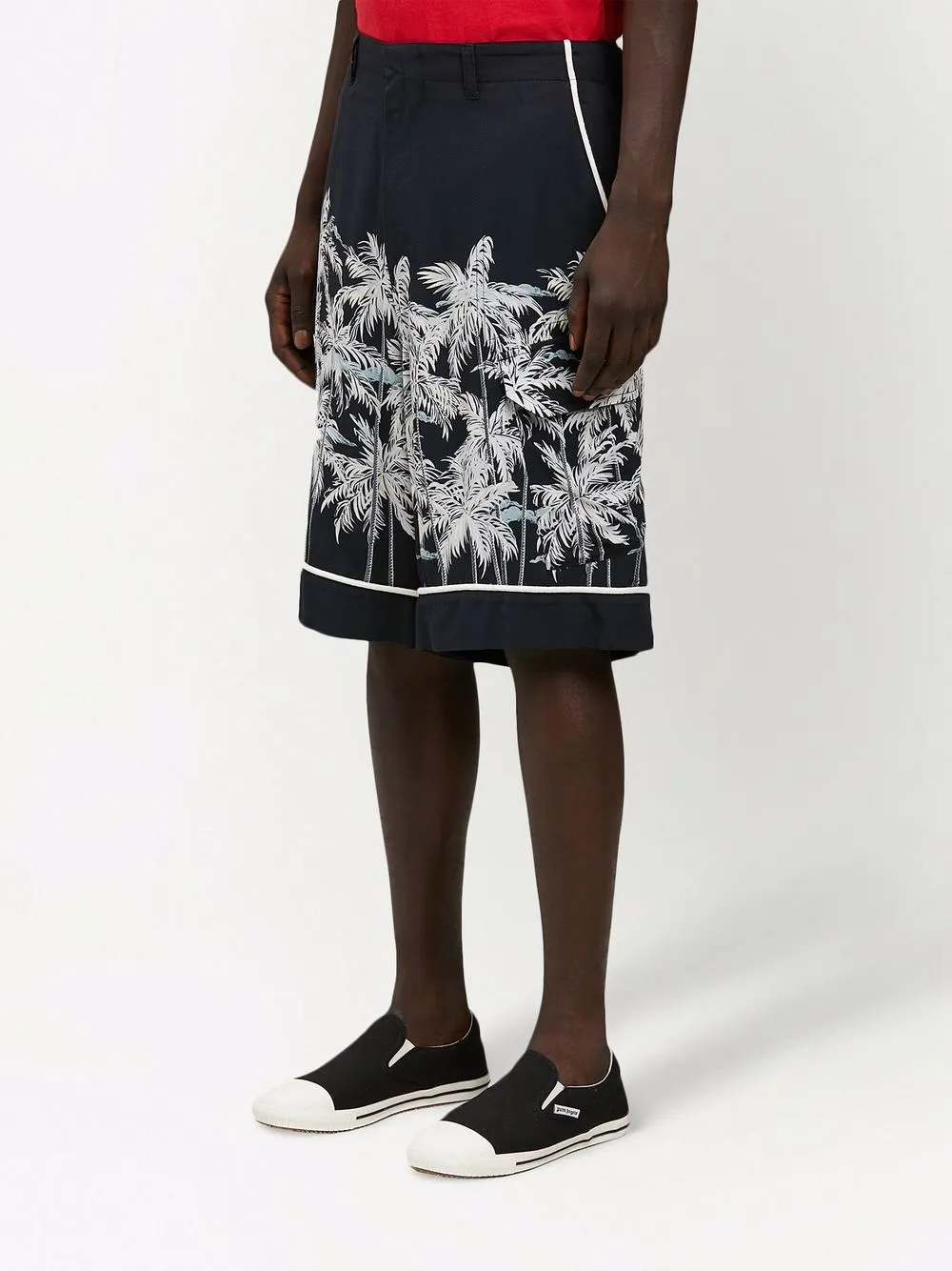 Palm Angels Palms-print Bermuda Shorts | Black | FARFETCH