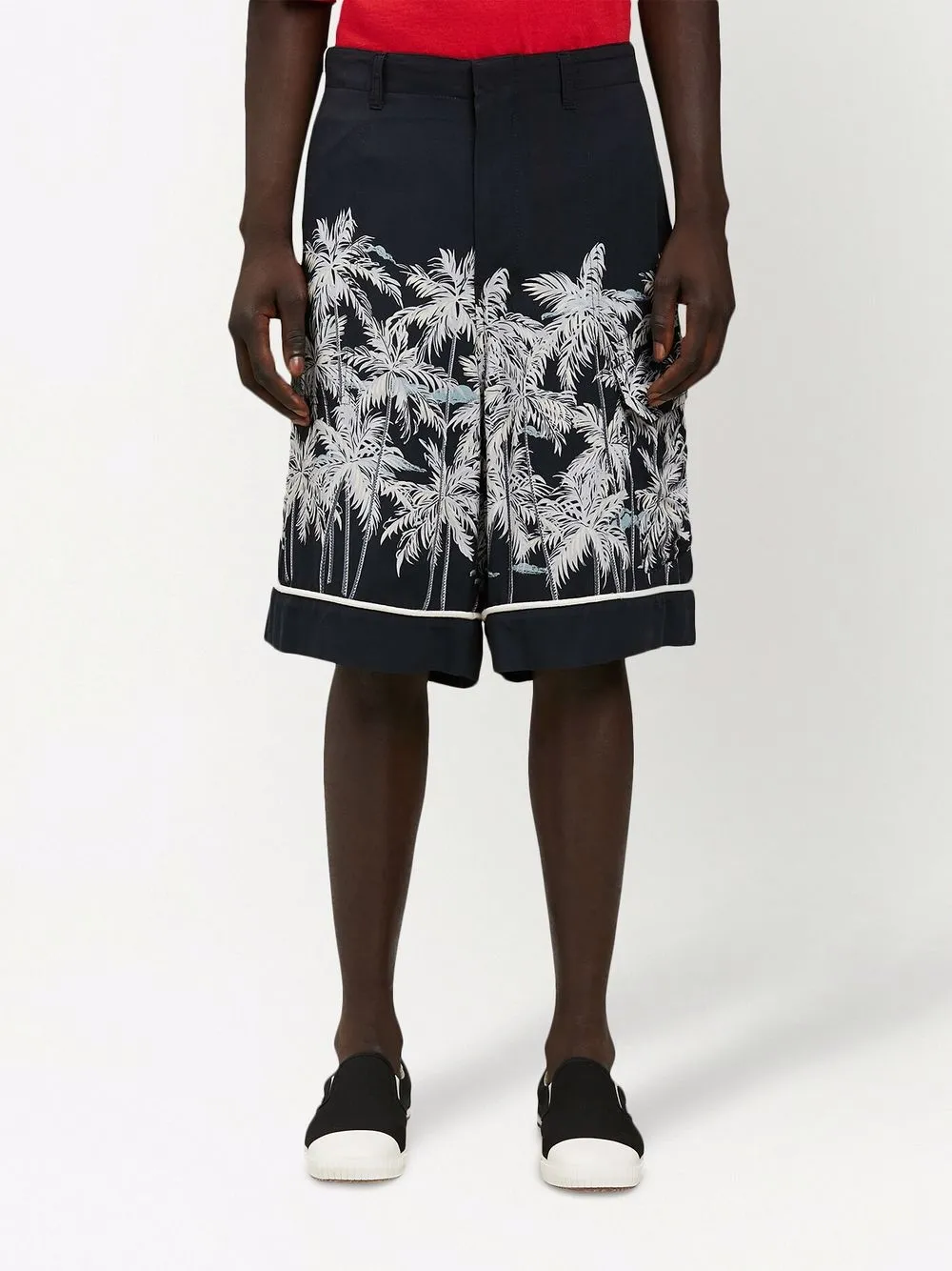Palm Angels Palms-print Bermuda Shorts | Black | FARFETCH