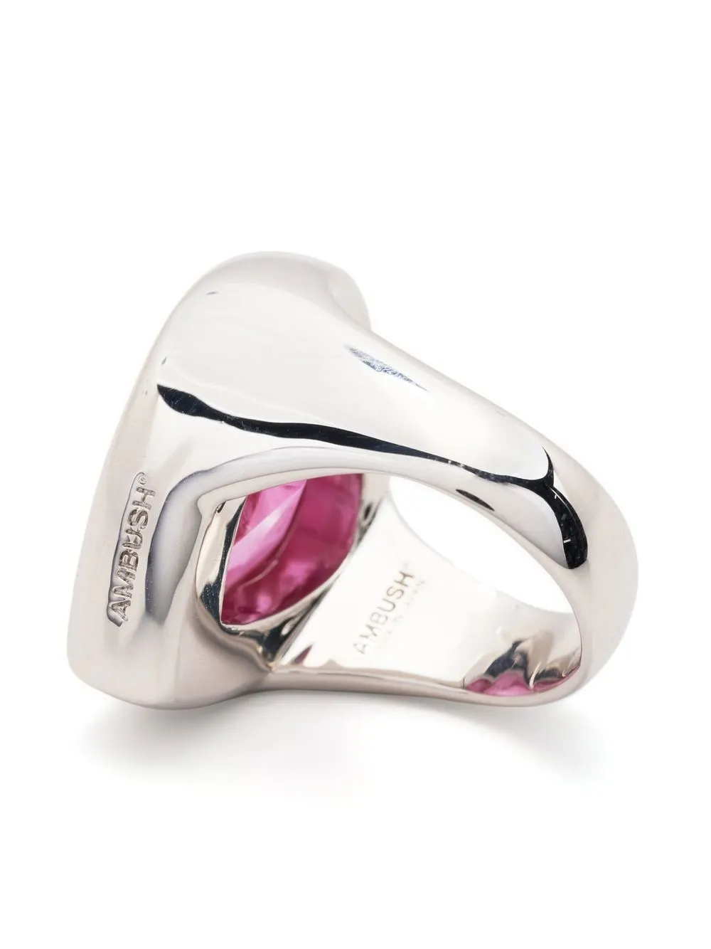 Ambush Heart-stone Ring In Silver | ModeSens