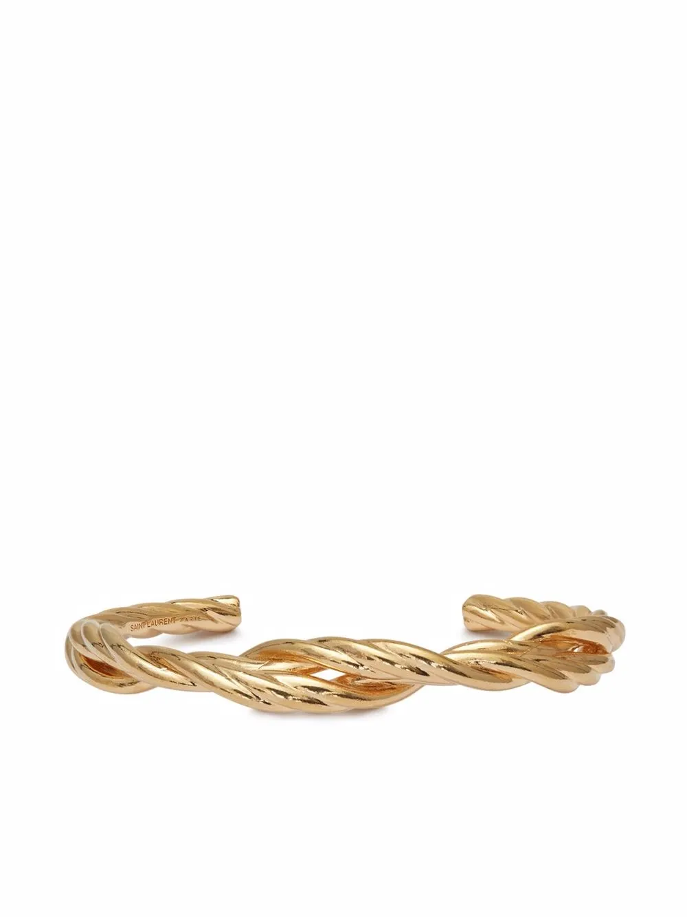 Saint Laurent Twist Cuff Bracelet In Gold | ModeSens
