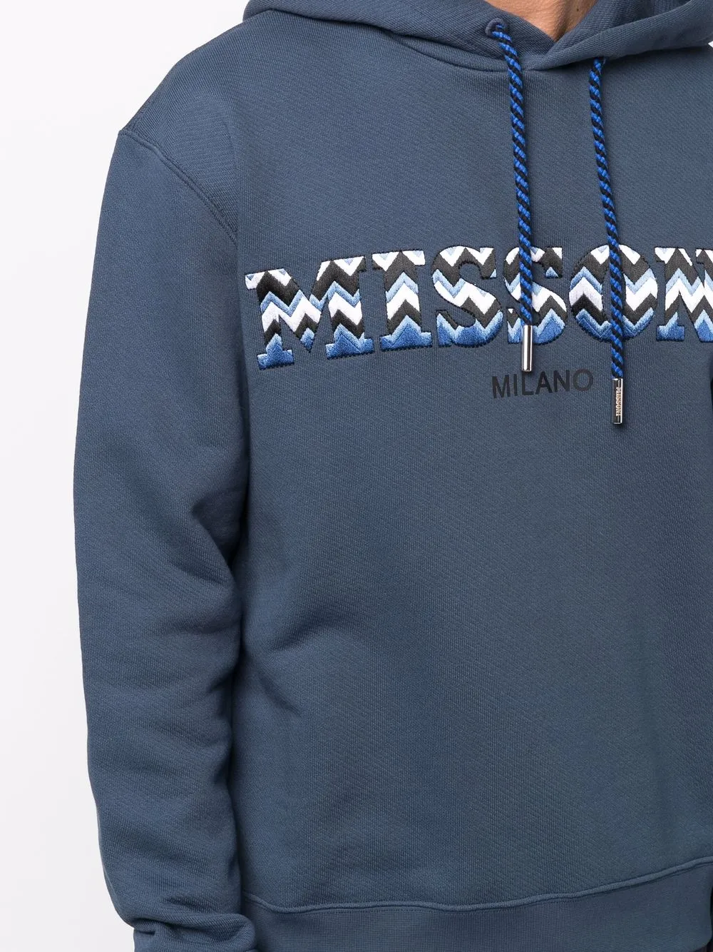Missoni Logo Embroidered Hoodie Farfetch