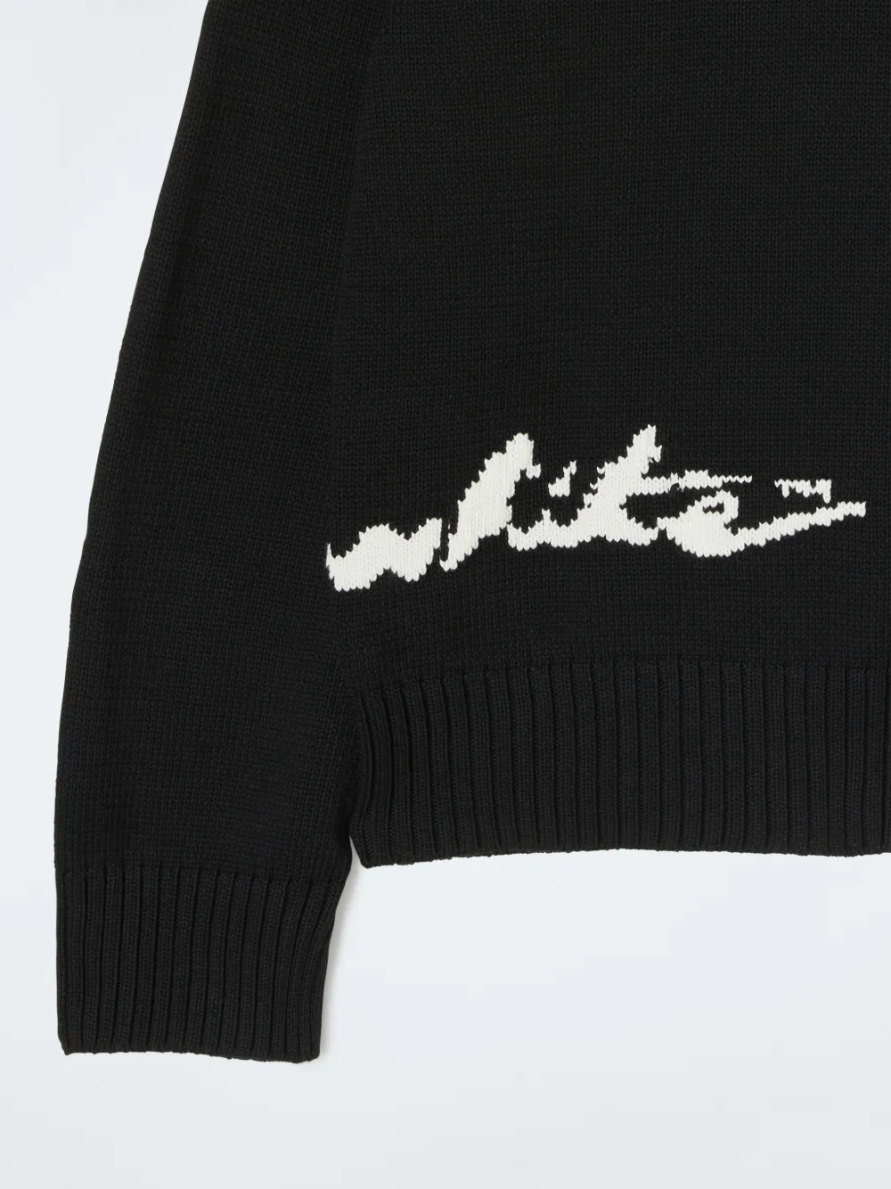 INTARSIA LOGO CARDIGAN in black | Off-White™ Official GB