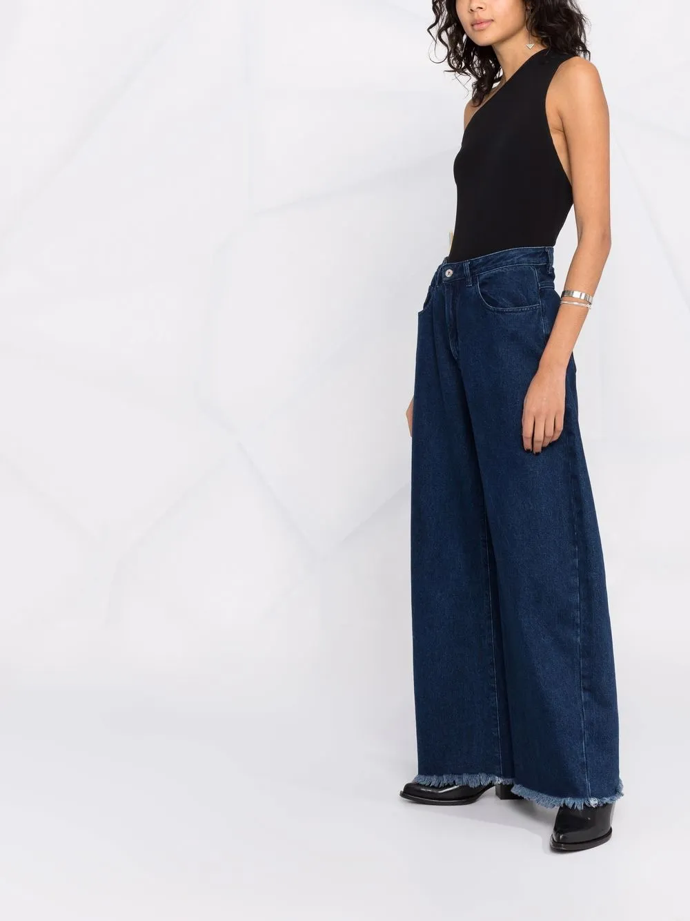 Wolford one-shoulder Asymmetrical Body | Black | FARFETCH