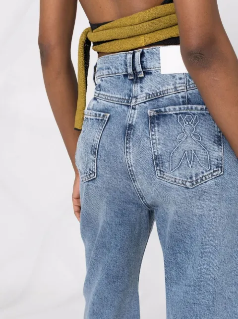 Patrizia Pepe Distressed Cropped Leg Jeans - Farfetch