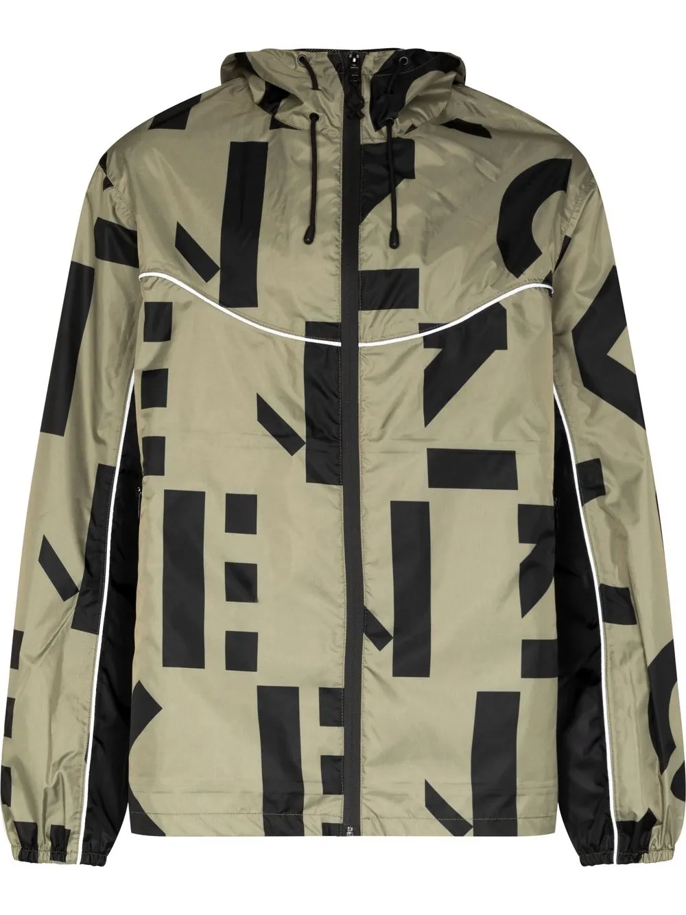 Kenzo Monogram-print Raincoat In Green | ModeSens