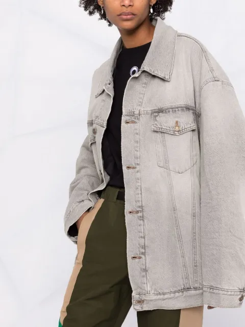 Haikure Faded Denim Jacket - Farfetch