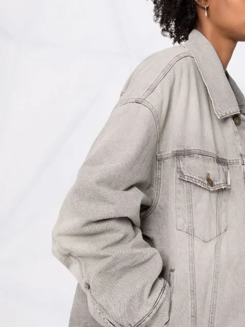 Haikure Faded Denim Jacket - Farfetch