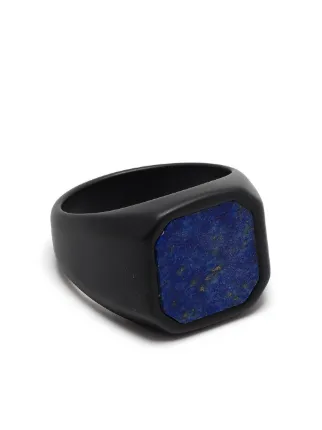 Tateossian Ceramic Signet Ring | Blue | FARFETCH HK