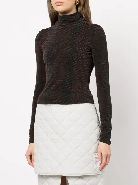 Shop Eckhaus Latta Shrunk turtleneck top with Express Delivery - FARFETCH