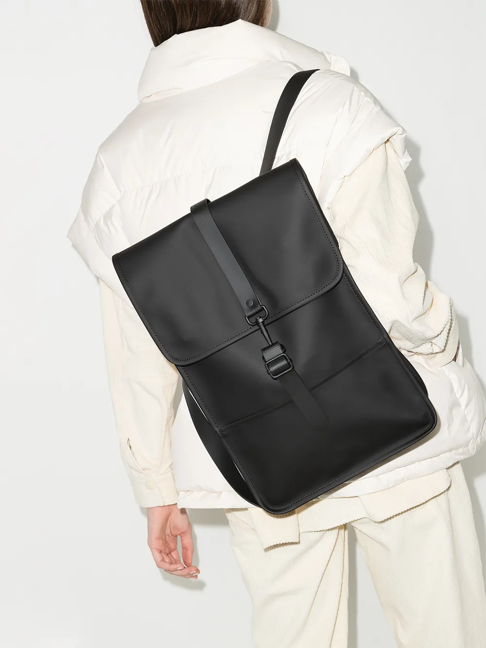 Rains faux-leather mini backpack | Smart Closet