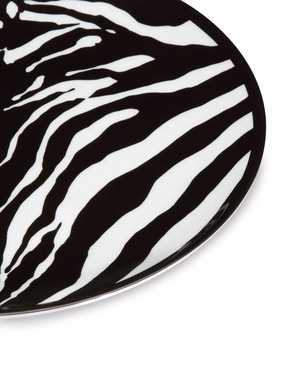 Dolce & Gabbana zebra-print Porcelain Dinner Plates (set Of 2) | White ...
