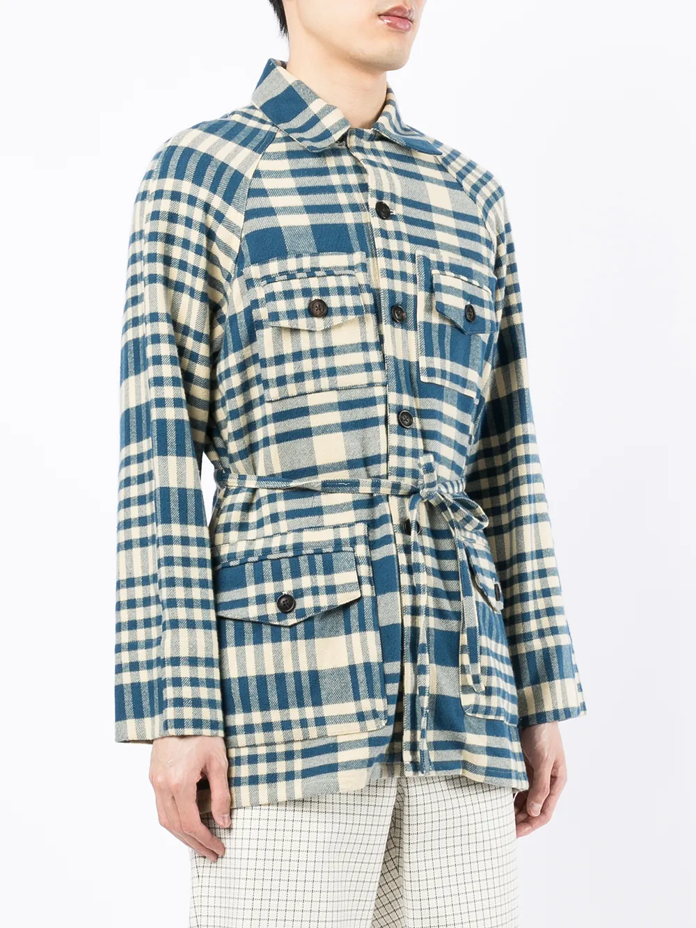 BODE check-print shirt jacket | Smart Closet