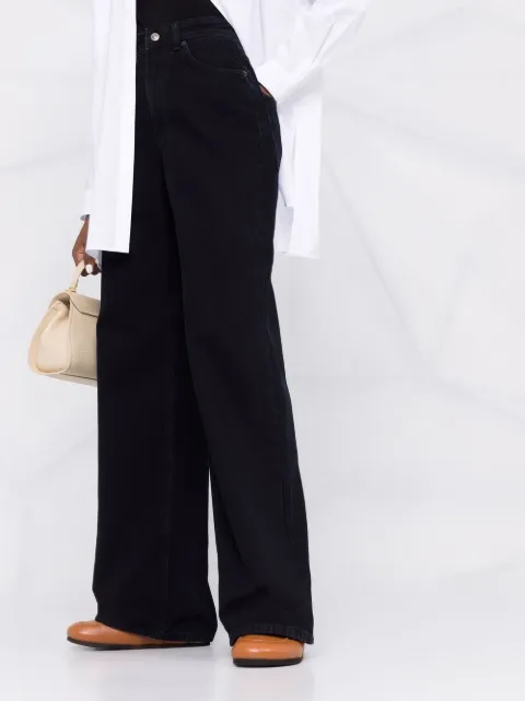 12 STOREEZ wide-leg High Rise Jeans - Farfetch